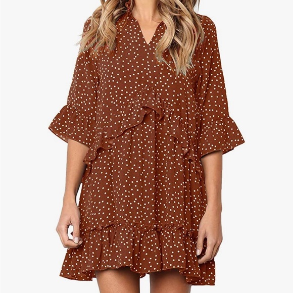 Mitilly | Dresses | Mitilly Dress Xl Brown With A Burnt Orange Tint ...